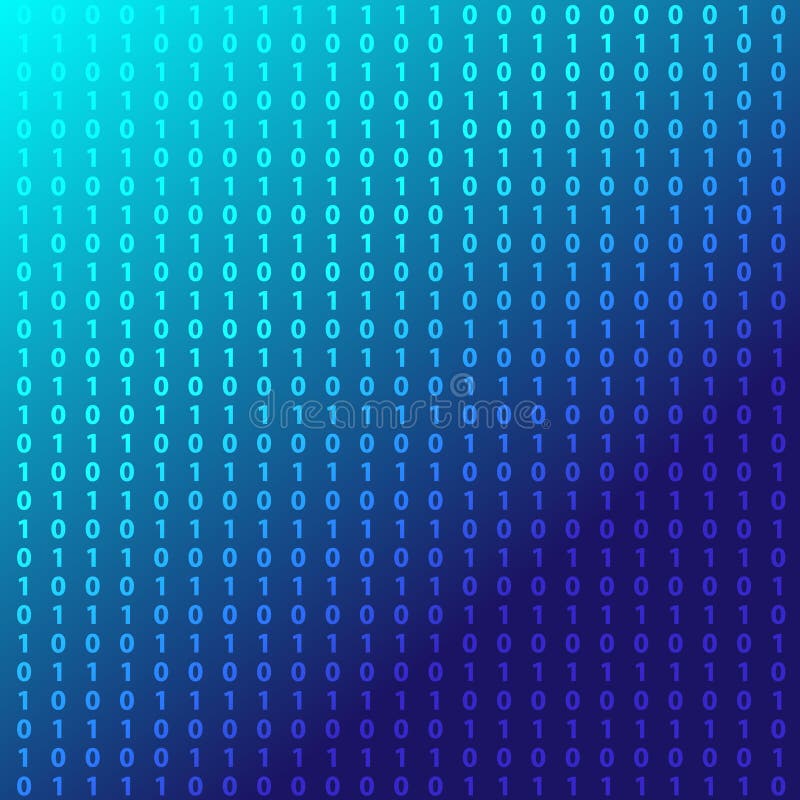 Abstract Background With Number 1 And 0 Stock Vector - Illustration of ...