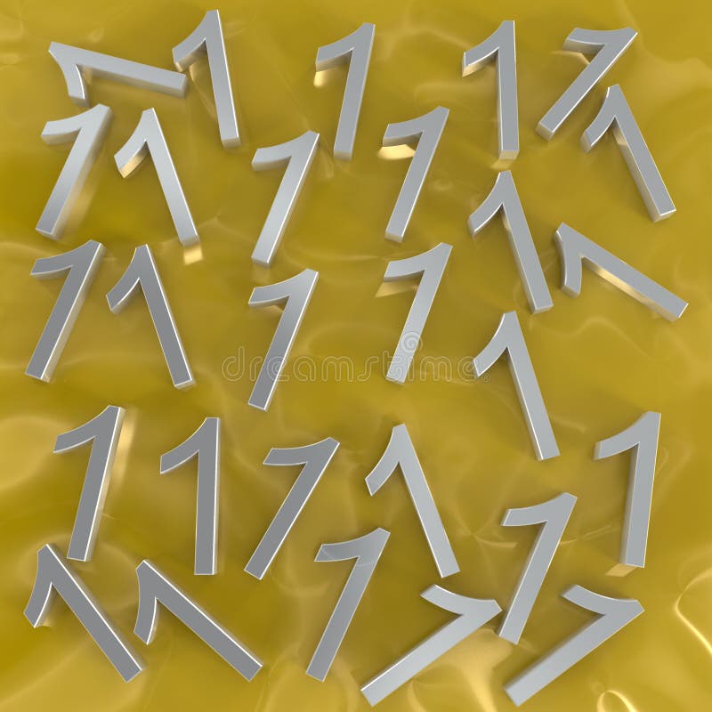 Abstract Background ( Number One) Stock Illustration - Illustration of ...