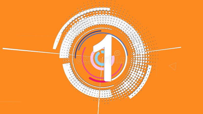 Abstract Background with the Number One Stock Illustration ...