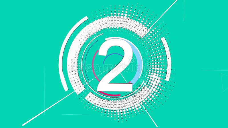 Abstract Background with the Number Two Stock Illustration ...