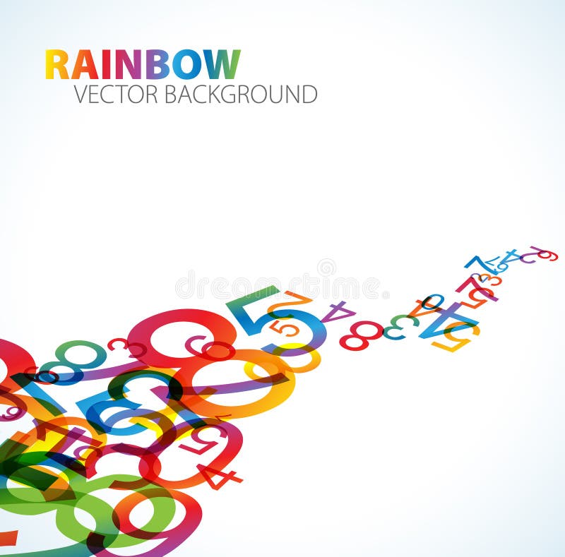 Background with numbers stock vector. Illustration of numeral - 8637787