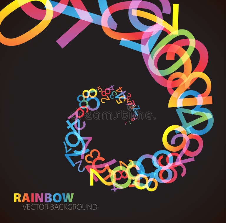Rainbow Numbers Stock Illustrations – 5,162 Rainbow Numbers Stock ...