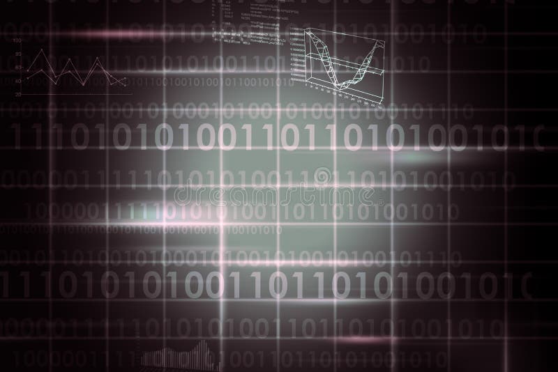 Abstract Background with Numbers Stock Illustration - Illustration of ...