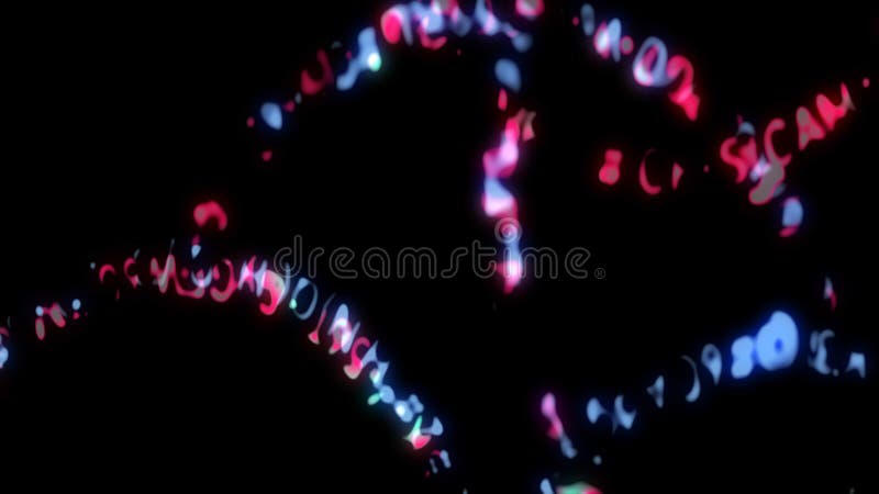 Abstract Background. Numbers in Circles on a Black Background Stock ...