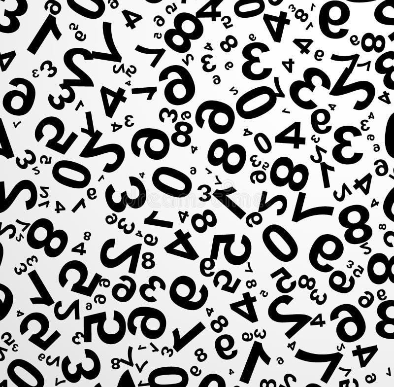 Abstract Background with Numbers Stock Vector - Illustration of ...