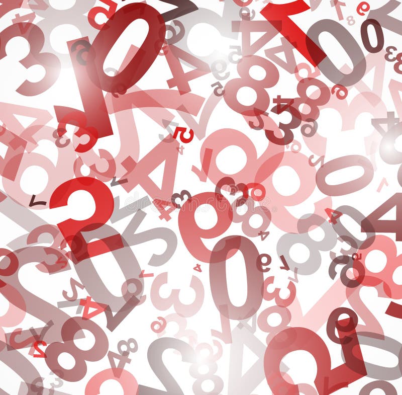 Abstract Background with Numbers Stock Vector - Illustration of ...
