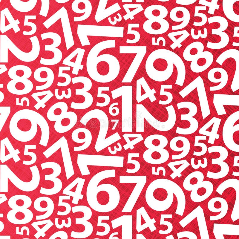 Abstract Background with Numbers Pattern Stock Vector - Illustration of ...