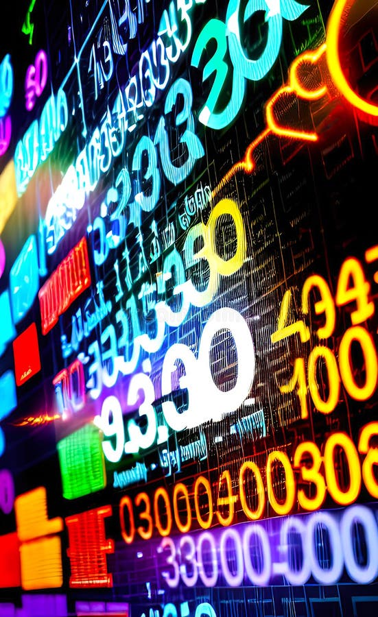 Abstract Numbers Background Stock Illustrations – 77,651 Abstract ...