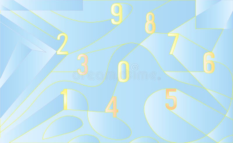 Abstract Background with Numbers, Vector Art EPS10 Stock Vector ...