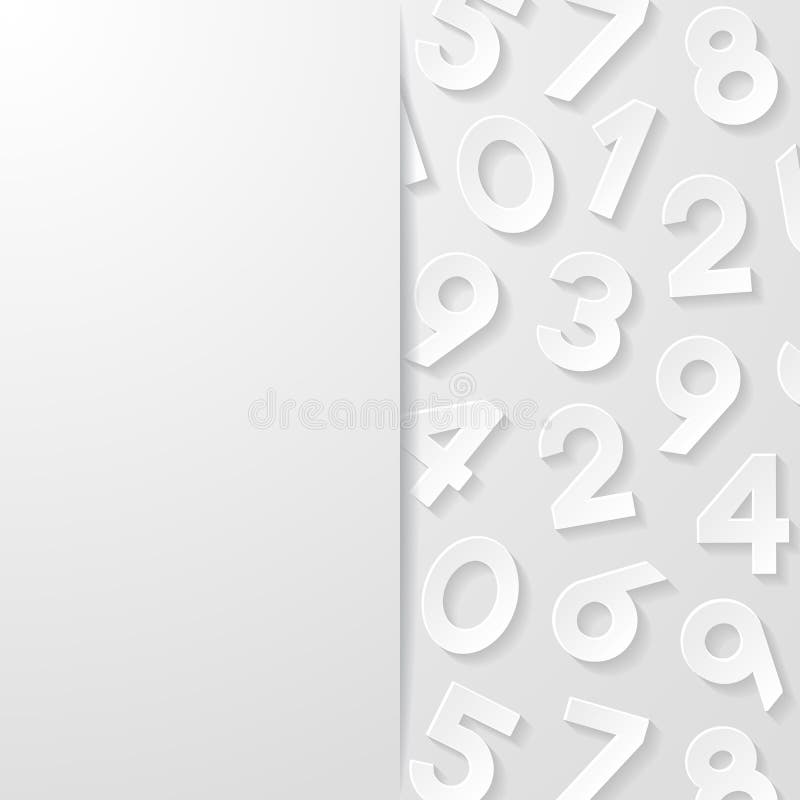 Colorful Numbers Background Stock Vector - Illustration of alphabet ...