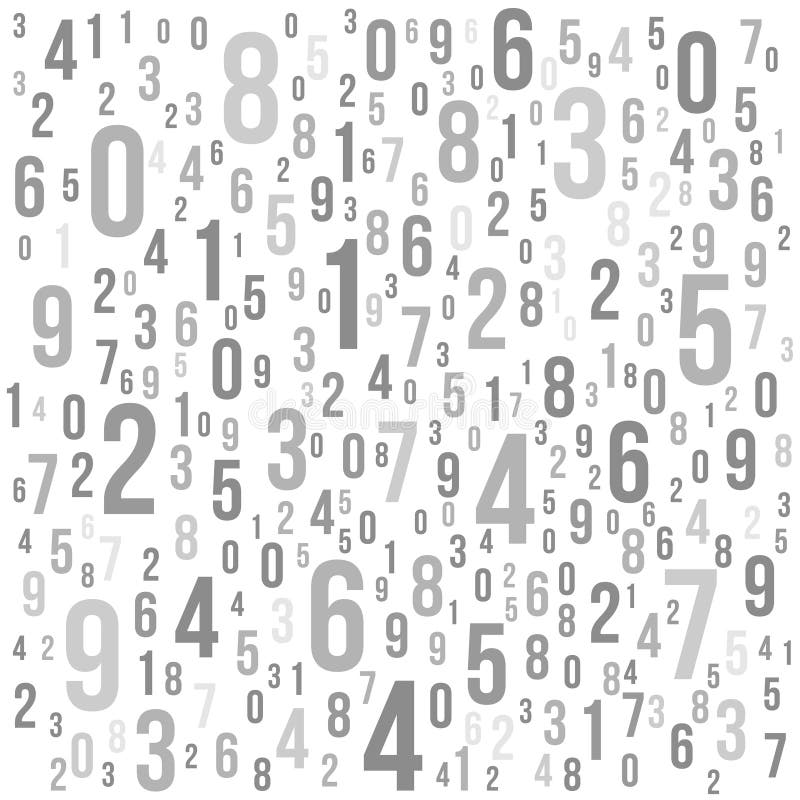 Abstract Background with Numbers. Vector Stock Vector - Illustration of ...