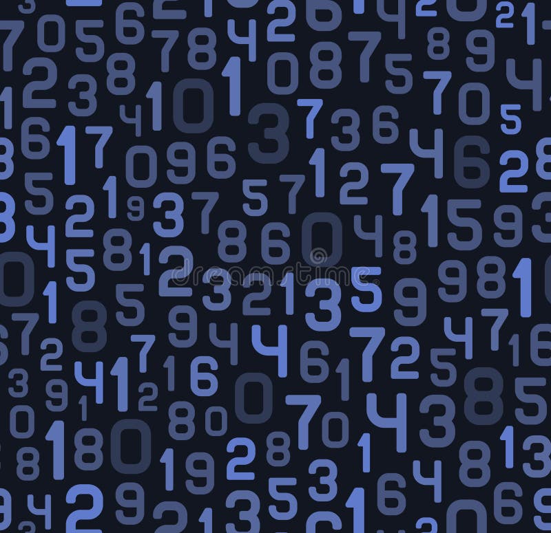 Abstract Background with Numbers. Vector Stock Vector - Illustration of ...