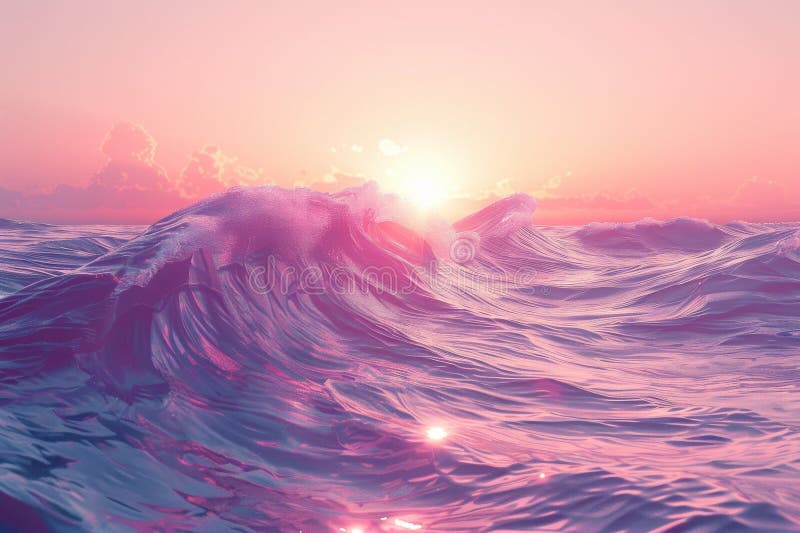 Abstract Background the Ocean of Holographic Waves of Iridescent Light ...