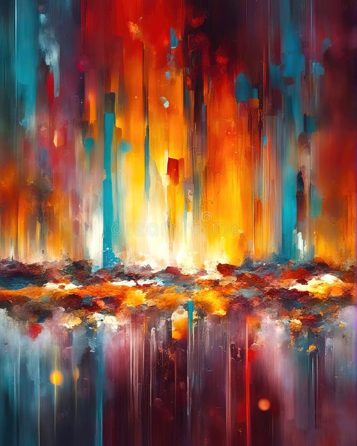 Abstract Background Oil Canvas Art Concepts, Simple Shapes and Forms ...