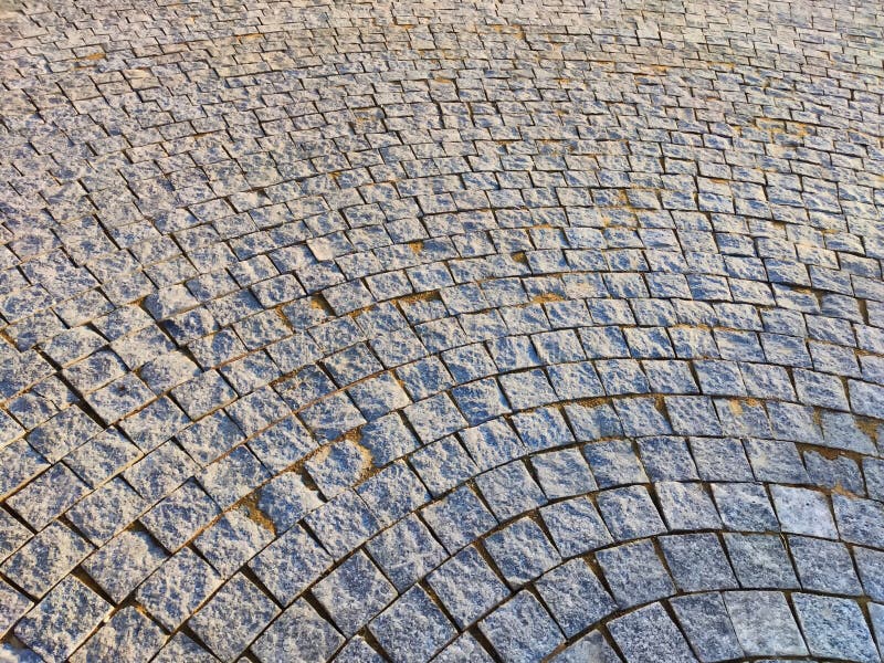 Abstract Background of Old Cobblestone Pavement Close-up. Old Pavement ...