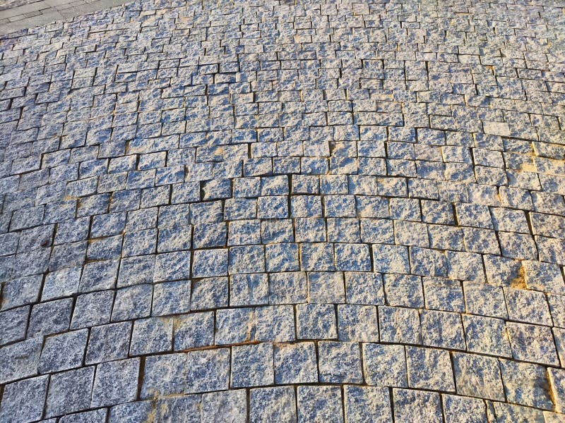 Abstract Background of Old Cobblestone Pavement Close-up. Old Pavement ...