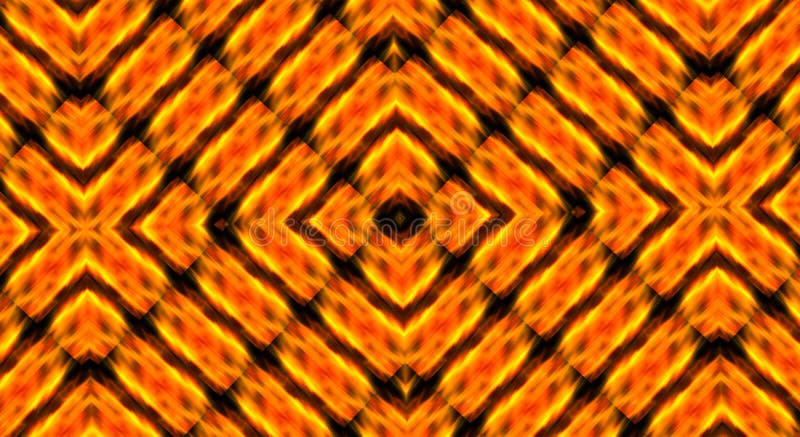 Abstract Background Optical Art Geometric Shapes Pattern with Fire and ...