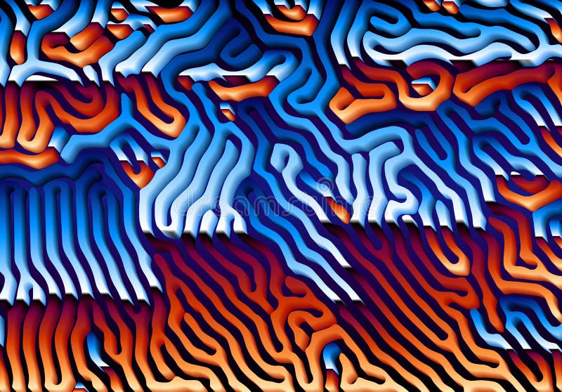 Abstract Background with Optical Illusion Generative Pattern and ...