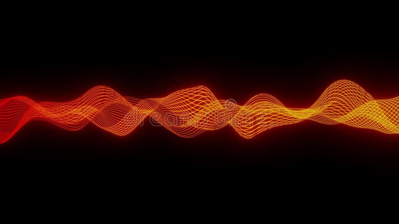 Orange Audio Visualizer or Abstract Explode Motion Background Stock ...