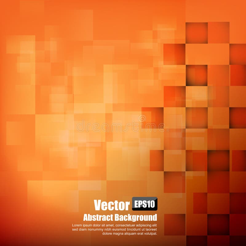Abstract Background Orange with Basic Geometry Element Vector Il Stock ...