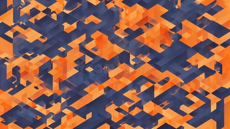 Abstract Background with Orange Patterns. Unusual Patterns Stock ...