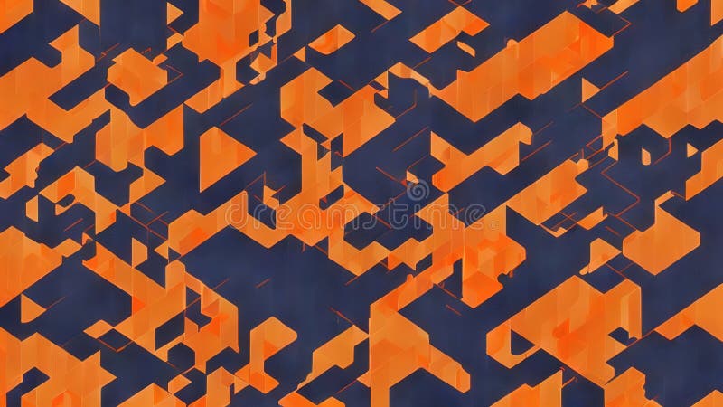 Abstract Background with Orange Patterns. Unusual Patterns Stock ...