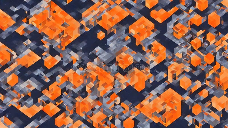 Abstract Background with Orange Patterns. Unusual Patterns Stock ...