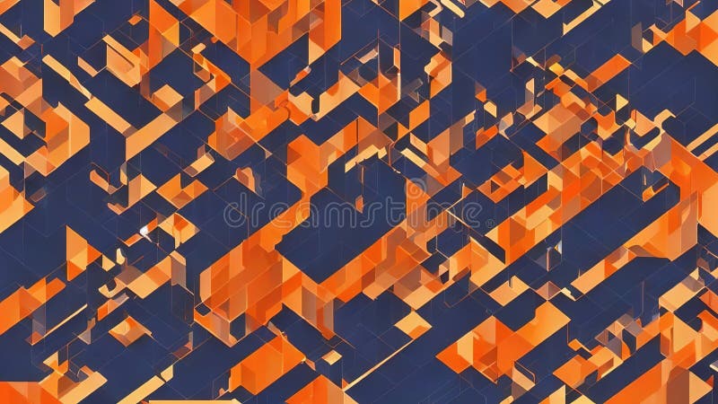 Abstract Background with Orange Patterns. Unusual Patterns Stock ...