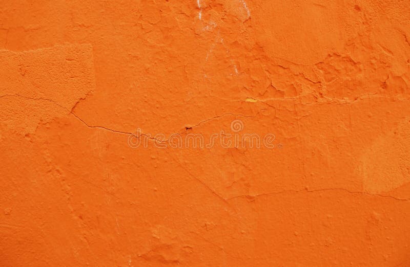 Abstract Background of Orange Plaster on an Old Wall Stock Photo ...