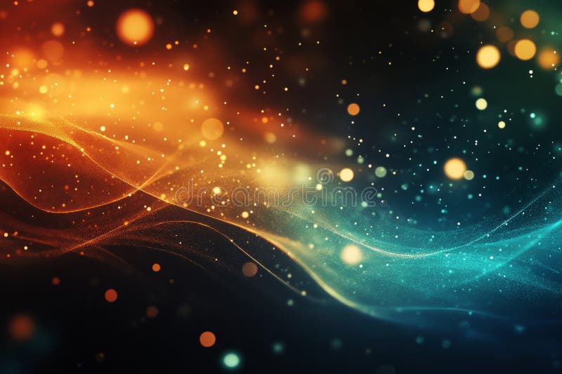 Abstract Digital Background Glowing Orange Teal Color Gradient Stock ...