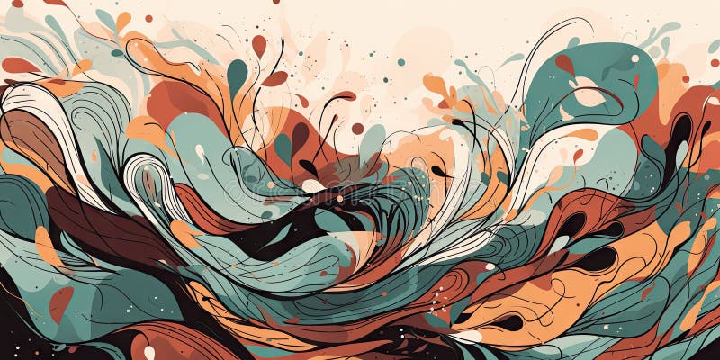 Abstract Background in Organic Design Technique. Image for Desktop ...