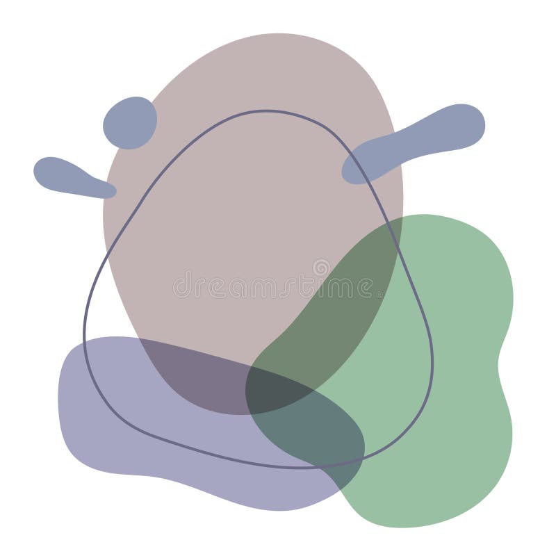 Abstract Background with Organic Shapes Stock Vector - Illustration of ...