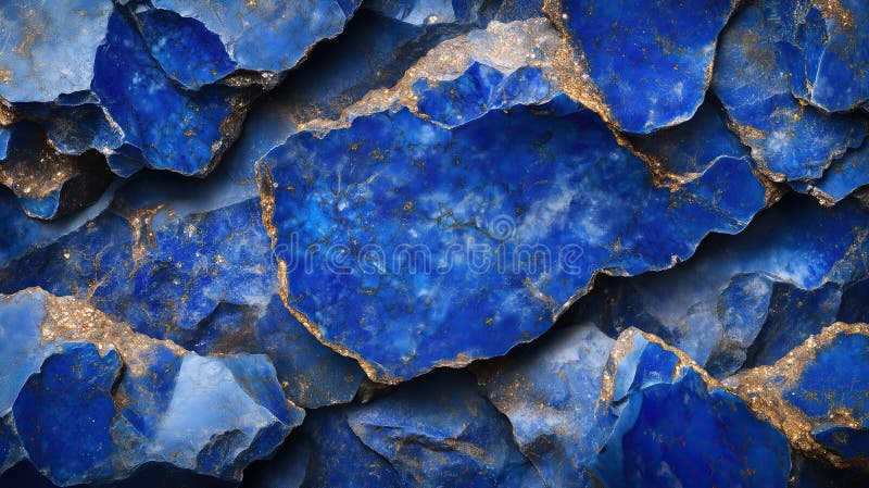 Abstract Background with the Organic Texture of Raw Lapis Lazuli ...