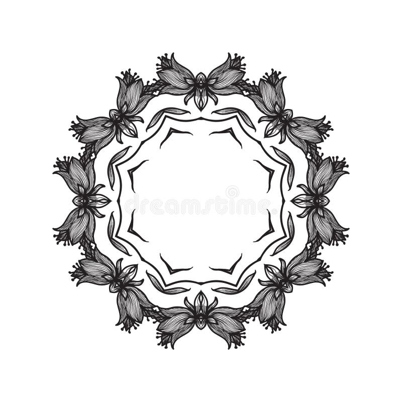 Abstract Background with Ornamental Shape Stock Illustration ...