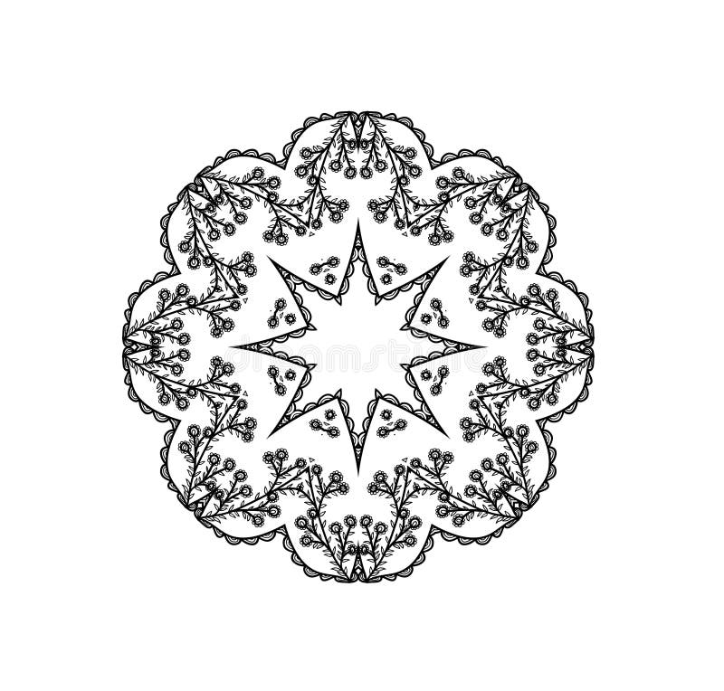 Abstract Background with Ornamental Shape Stock Illustration ...