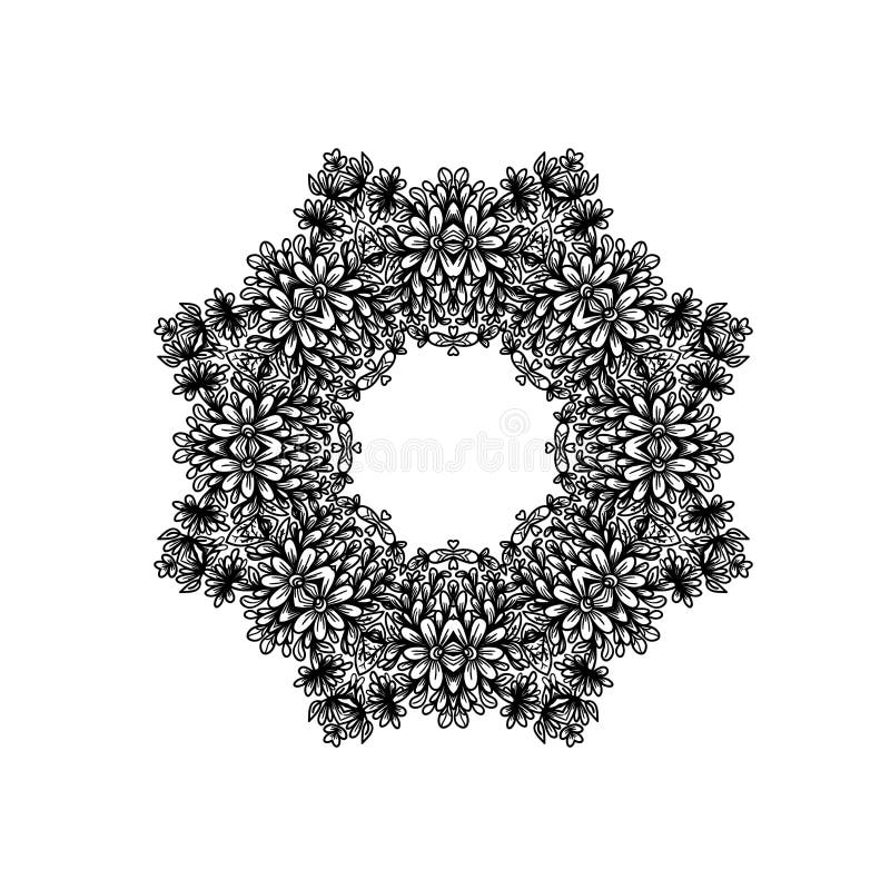 Abstract Background with Ornamental Shape Stock Illustration ...
