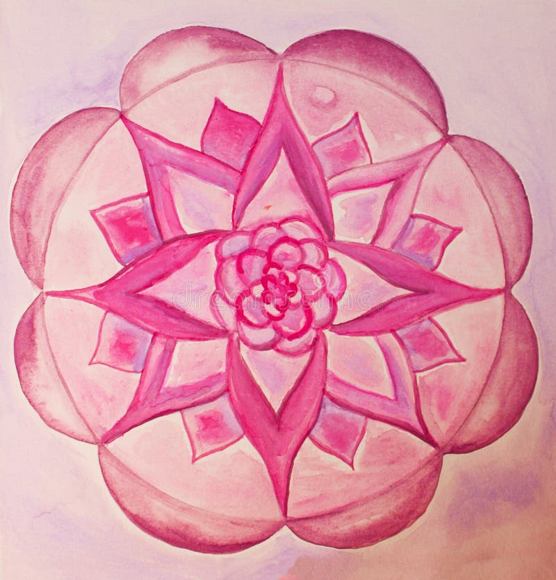 Abstract Background with Ornamental Shape Stock Illustration ...