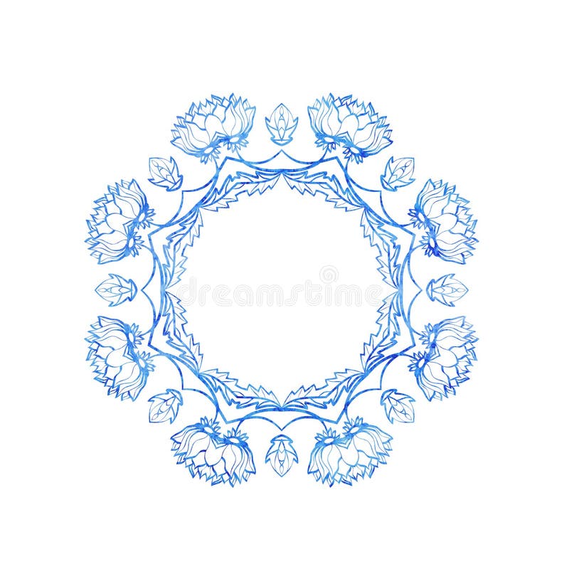 Abstract Background with Ornamental Shape Stock Illustration ...