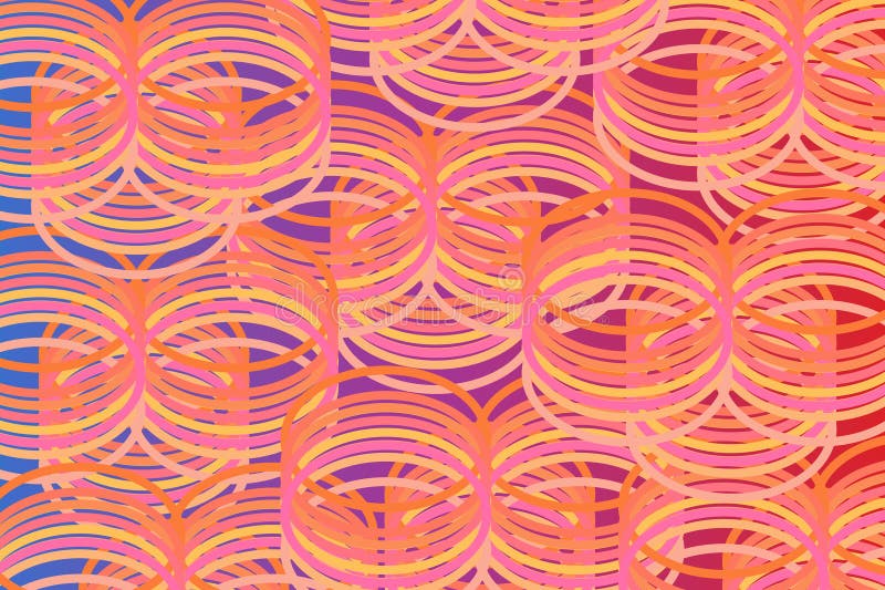 Abstract Background of Oval Rings. Texture, Template for Text Stock ...