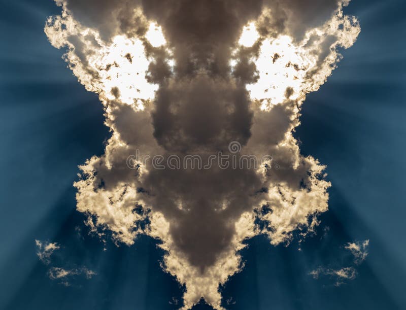 Abstract Background Overcast with Light Shining through the Day Stock ...