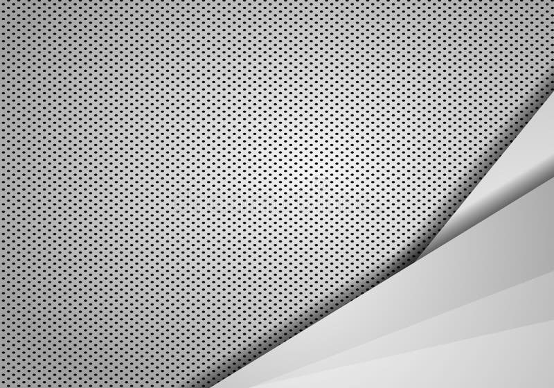 Abstract Background Overlap Dimension Grey Vector. Metallic Modern ...