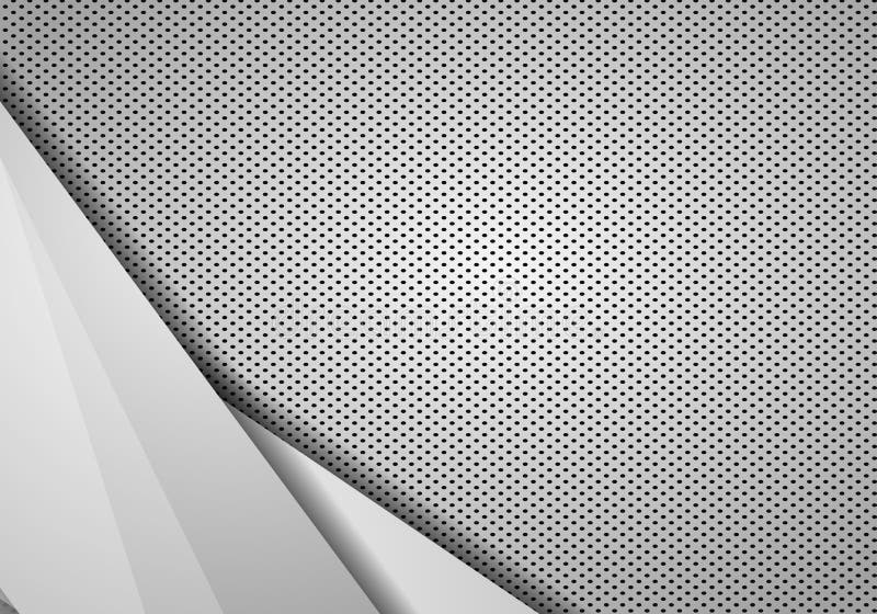 Abstract Background Overlap Dimension Grey Vector. Metallic Modern ...
