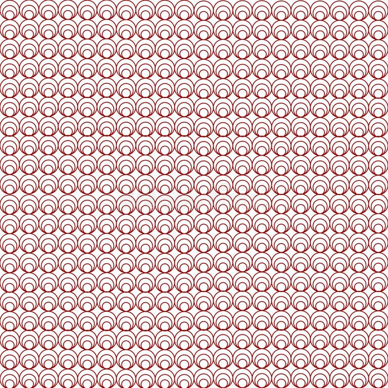 Seamless Circle Overlap Pattern Design. Vector Regular Texture. Stock ...