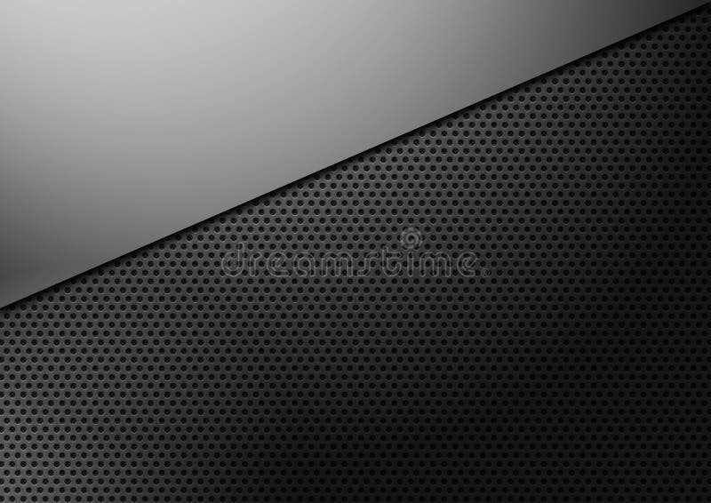 Abstract Background with Overlapping Different Gray Metal Materials ...