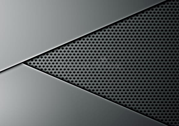 Abstract Background with Overlapping Different Gray Metal Materials ...