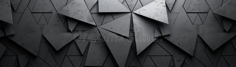 Abstract Background of Overlapping Gray Triangles Stock Illustration ...