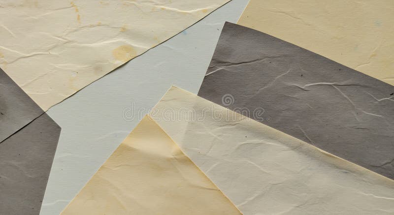 Abstract Background with Overlapping Paper Sheets and Textured Surface ...