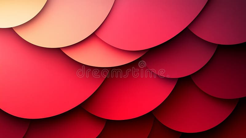Abstract Background with Overlapping Red Circles in Modern Style and ...