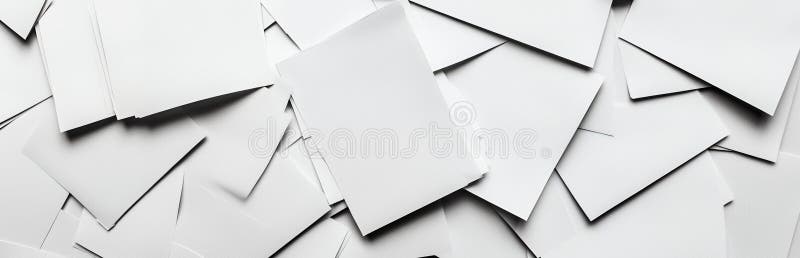 Abstract Background of Overlapping White Papers Blank Sheets Paper ...