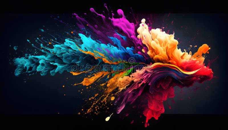 Abstract Background - Paint Explosion Stock Illustration - Illustration ...